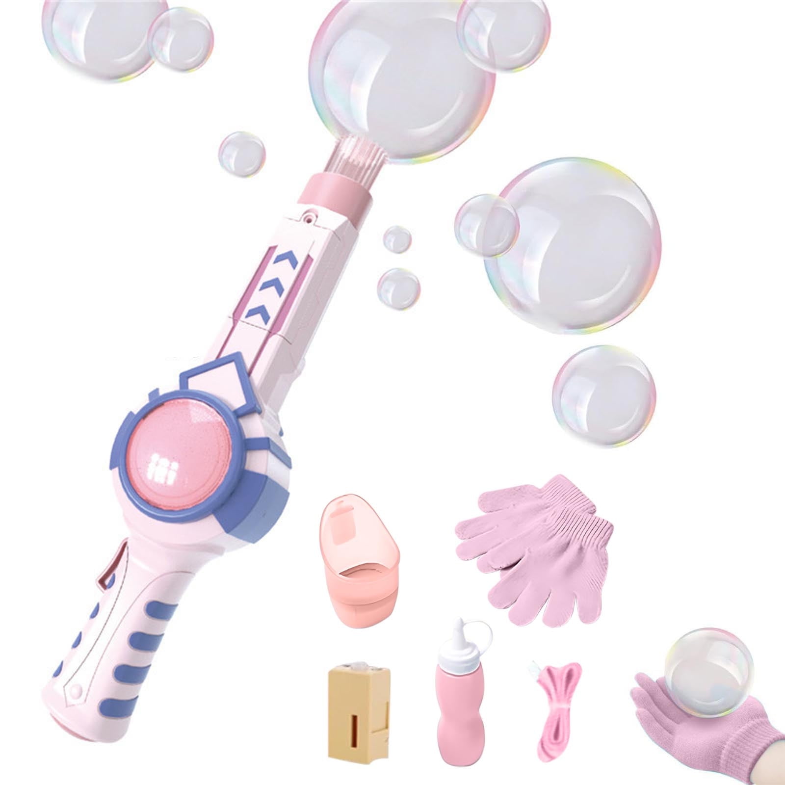 Elastic Bubble Fog Wand, Magic Smoke Bubble Machine with Colorful ...