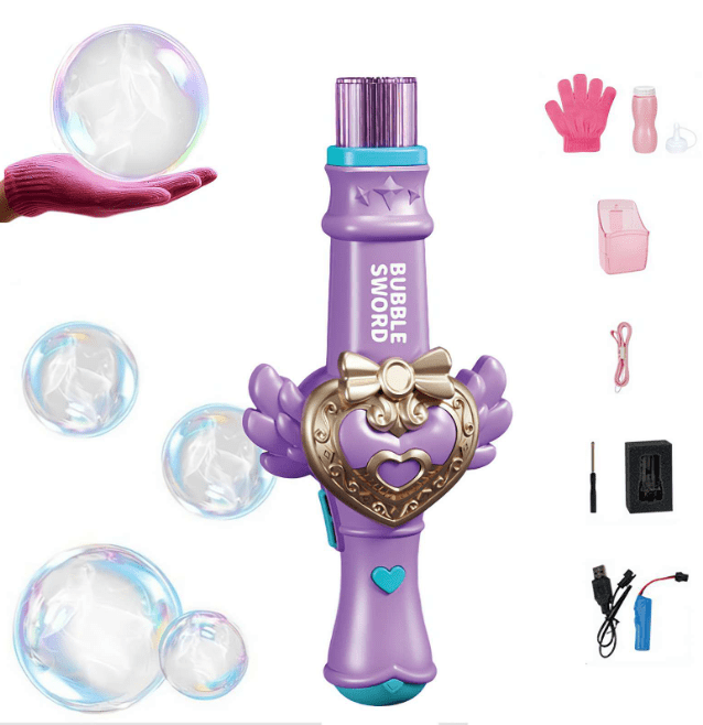 Elastic Bubble Fog Wand, Magic Smoke Bubble Machine with Colorful ...