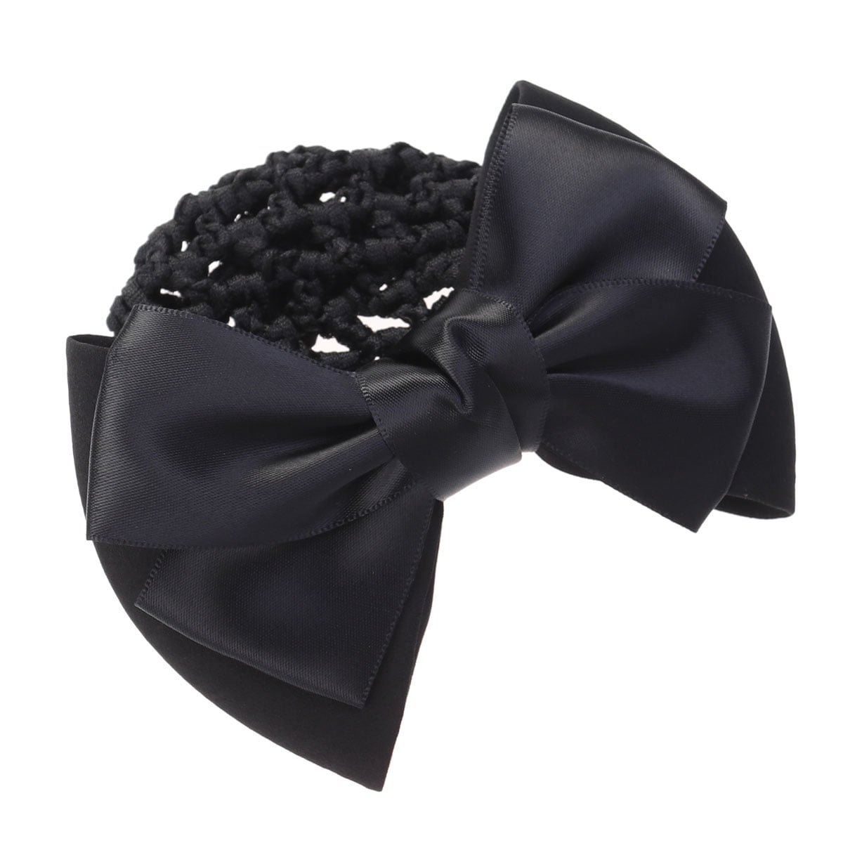 Elastic Bun Bow Headdress Hair Snood Net Mesh Clip for Lady Women Dance ...