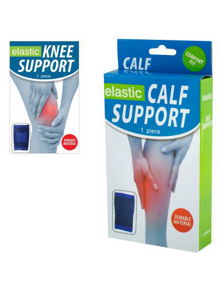 Bulk Buys Elastic Calf & Knee Support Brace, Case of 12 - Walmart.com