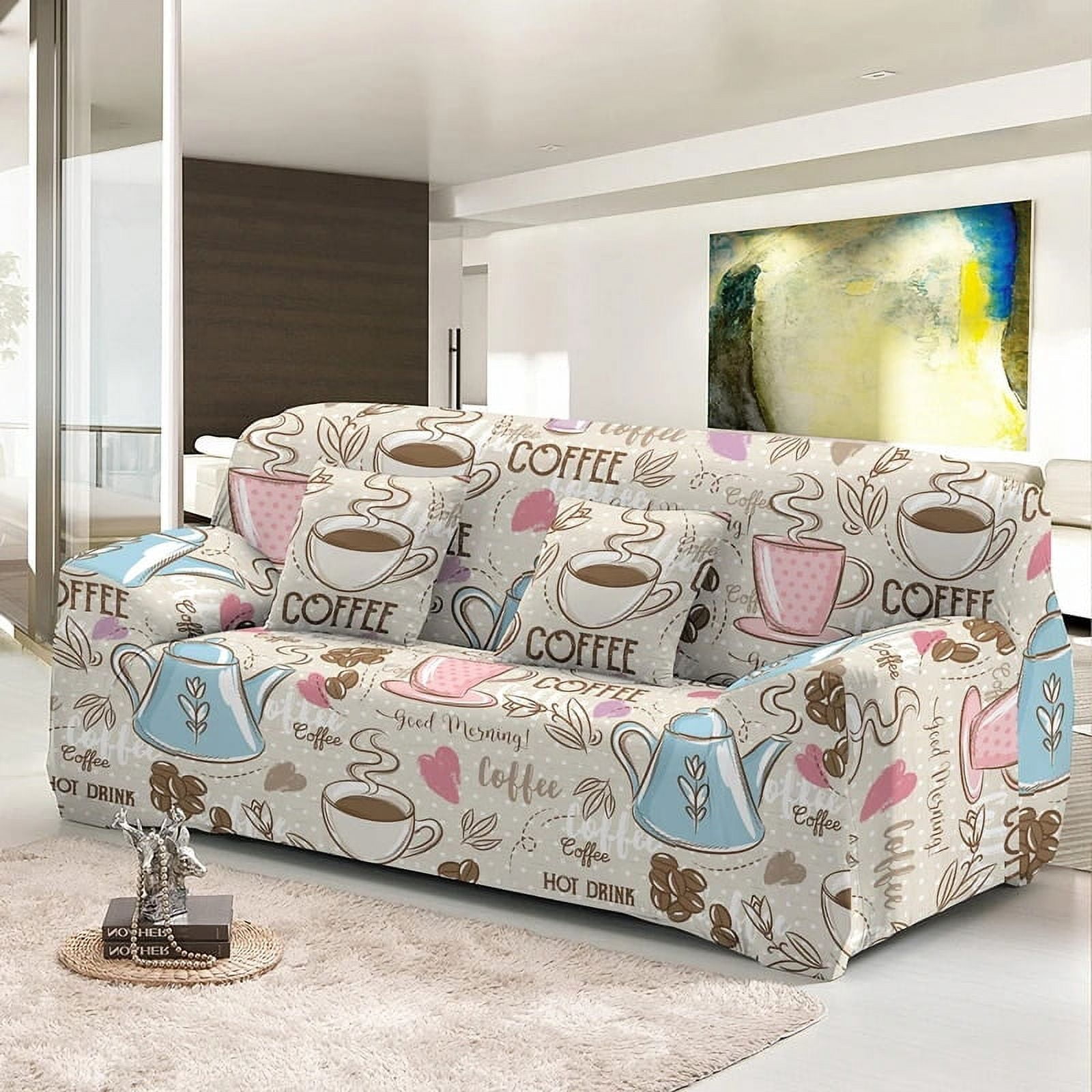 Elastic Cartoon Sofa Cover Stretch Tight Wrap All-inclusive Couch ...
