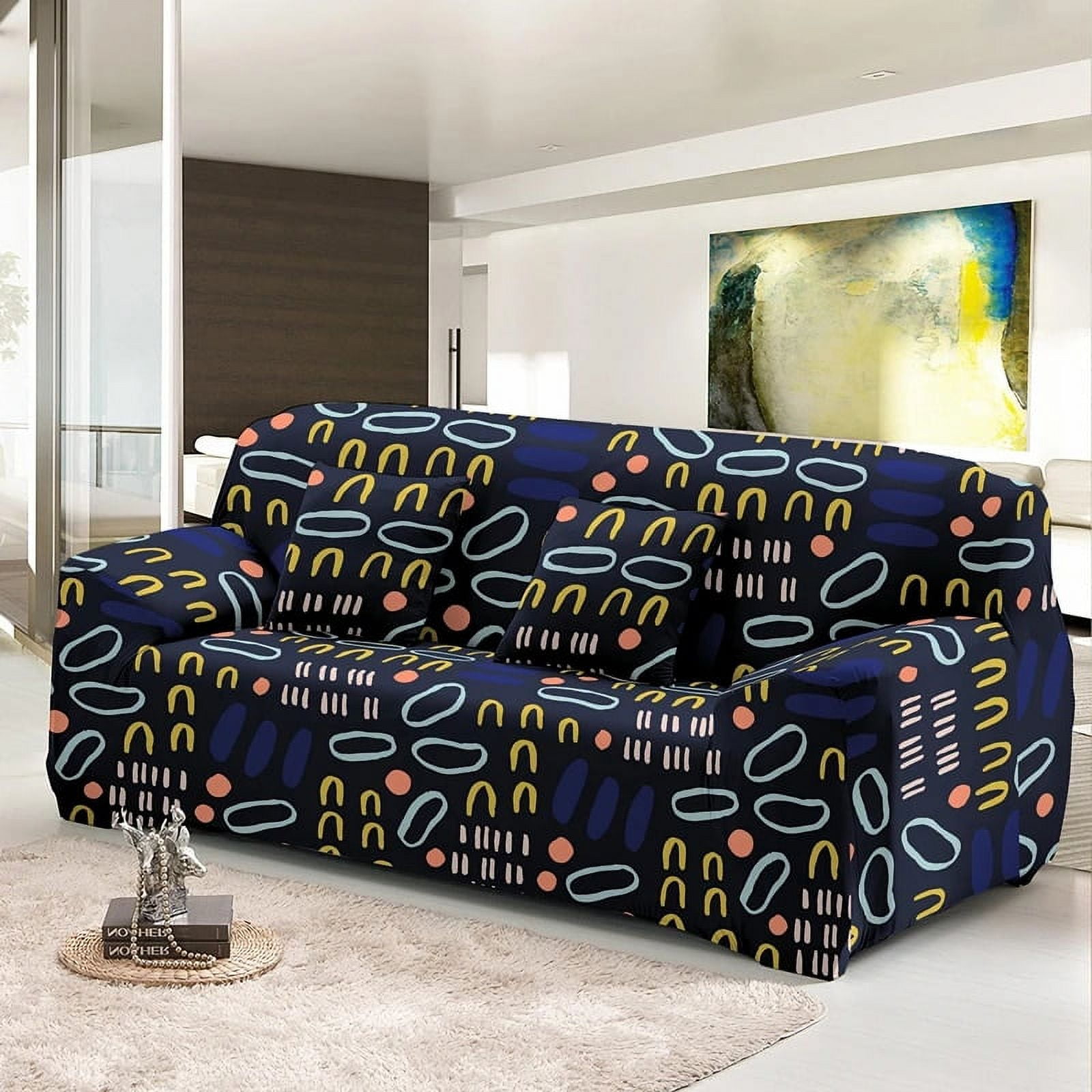 Elastic Cartoon Sofa Cover Stretch Tight Wrap All-inclusive Couch ...