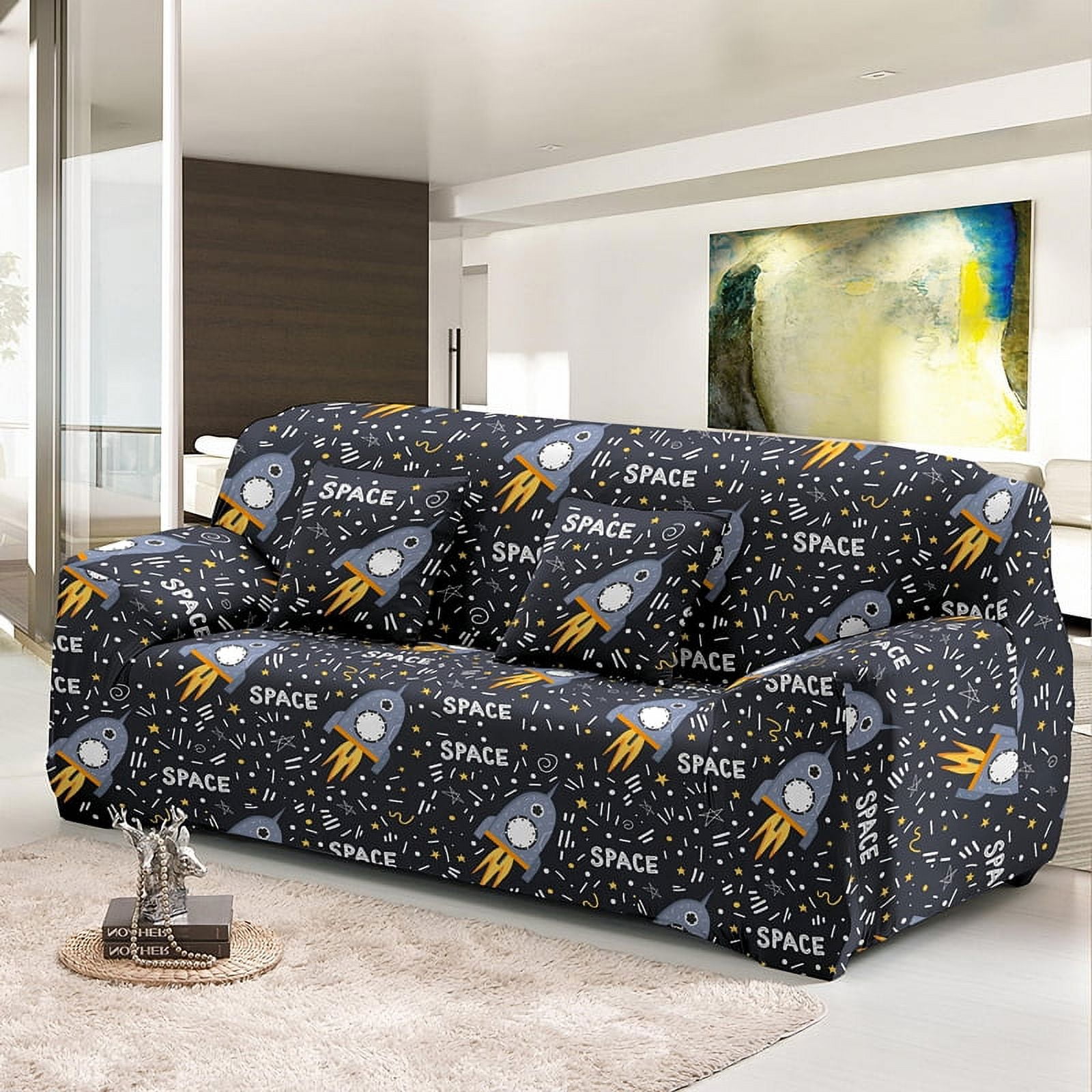 Elastic Cartoon Sofa Cover Stretch Tight Wrap All-inclusive Couch ...