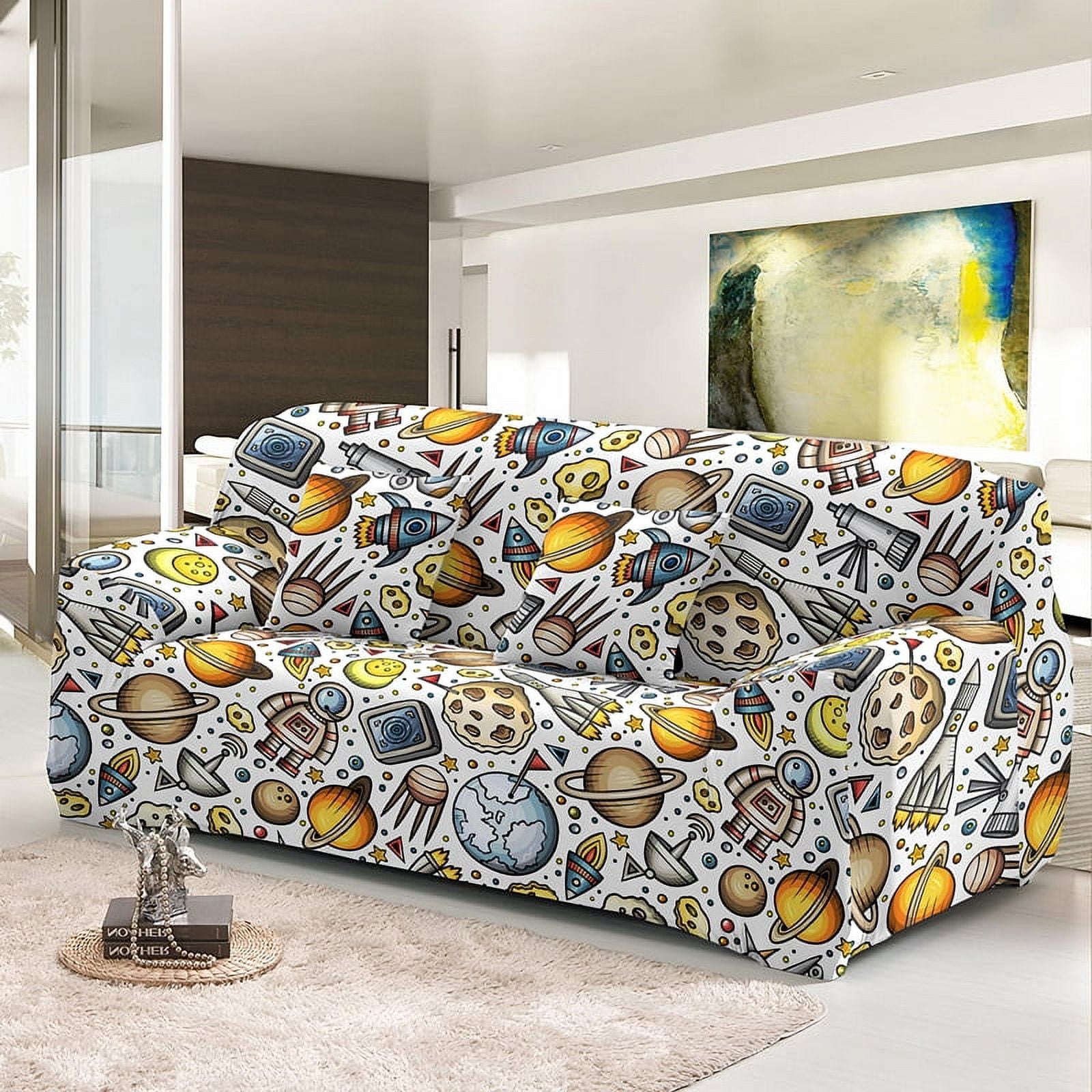 Elastic Cartoon Sofa Cover Stretch Tight Wrap All-inclusive Couch ...