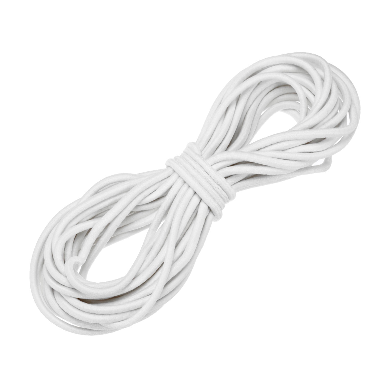 Uxcell Elastic Cord Heavy Stretch String Rope Elastic String White 5mm ...