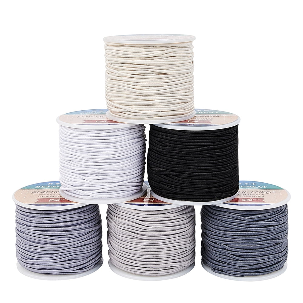 Elastic Cord Polyester Outside and Latex Core Mixed Color 2mm - Walmart.com