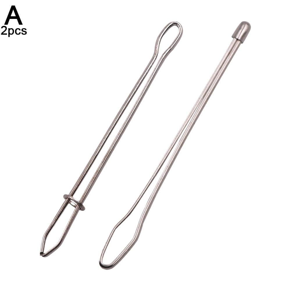 Elastic Cord Rope Threader Clips Tweezer Elastics Sewing DIY Tools O8H1 ...