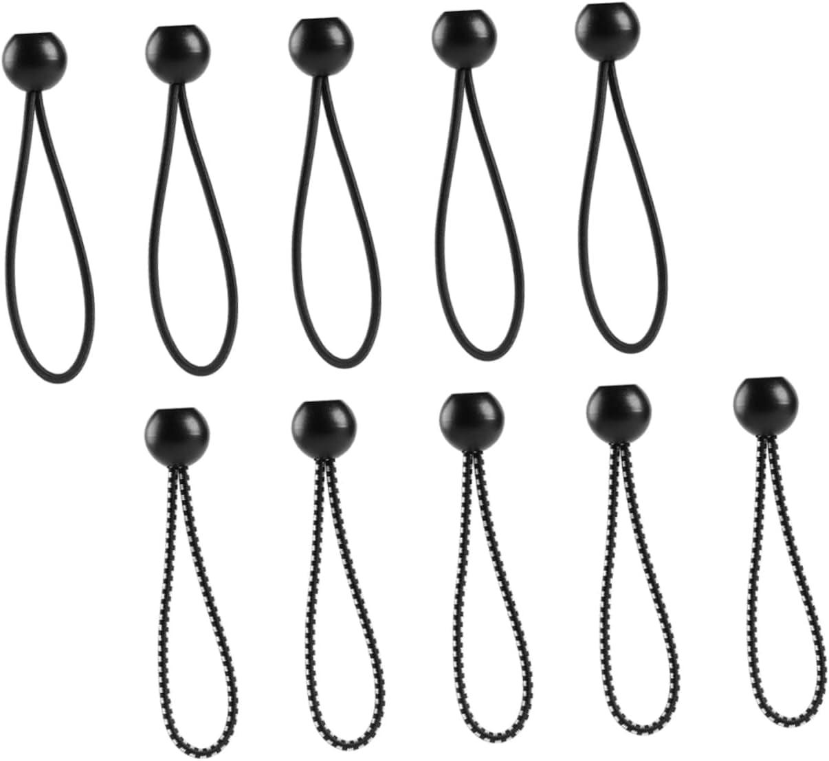 Elastic Cord Straps Black Ties Tent for Camping Heavy Duty Rubber Bands ...