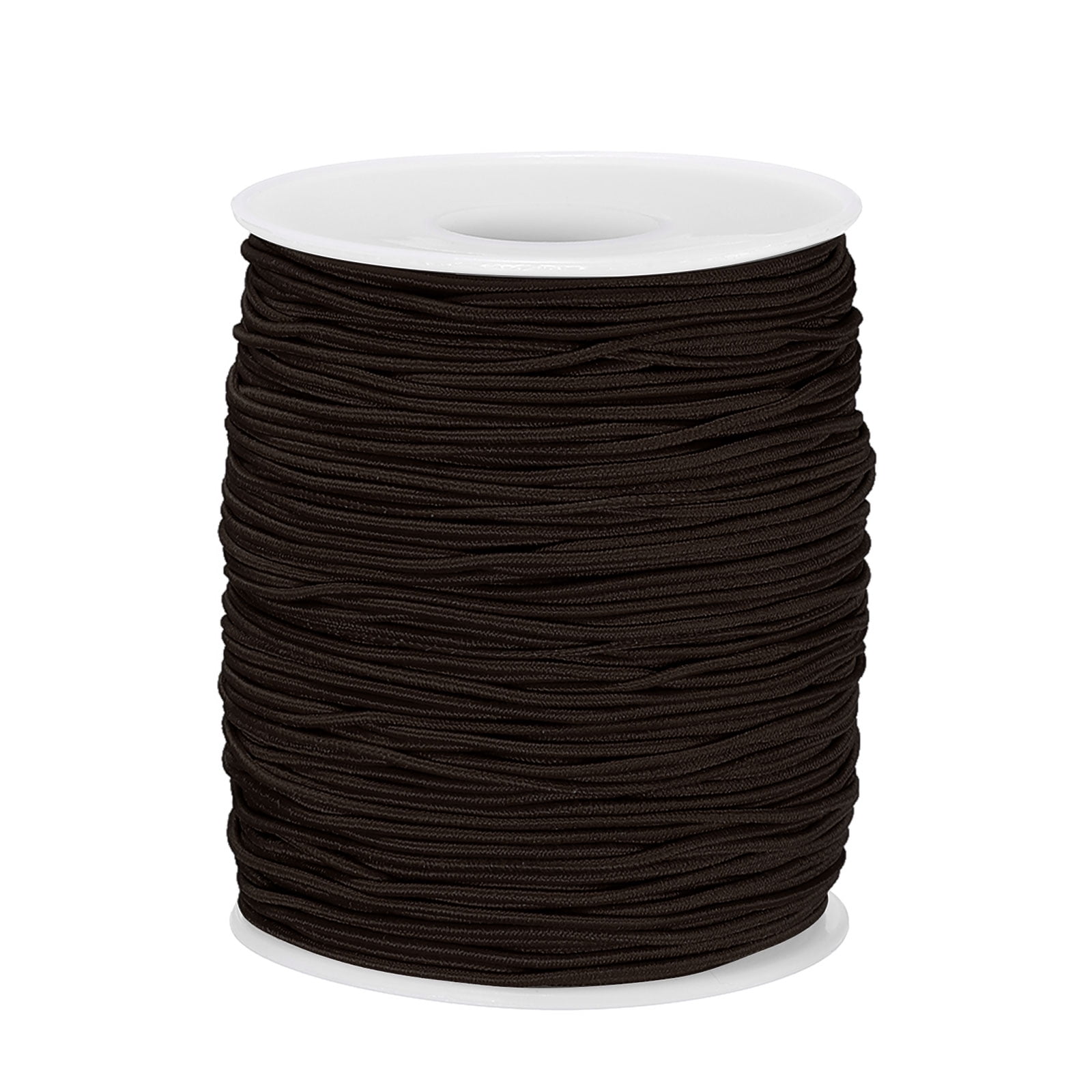 Elastic Cord Stretchy String 1.2mm 109 Yards Brown for Craft, Jewelry ...