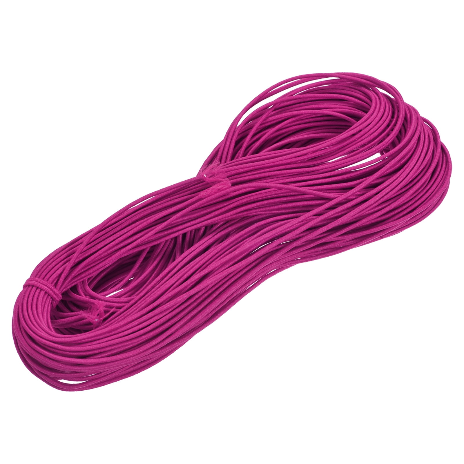 Elastic Cord Stretchy String 2mm 49 Yards Rose Red for Crafts ...