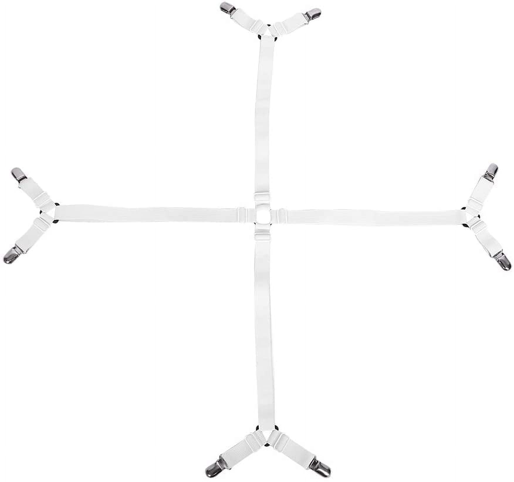 Elastic Crisscross Mattress Sheet Straps Adjustable Triangle Grippers ...