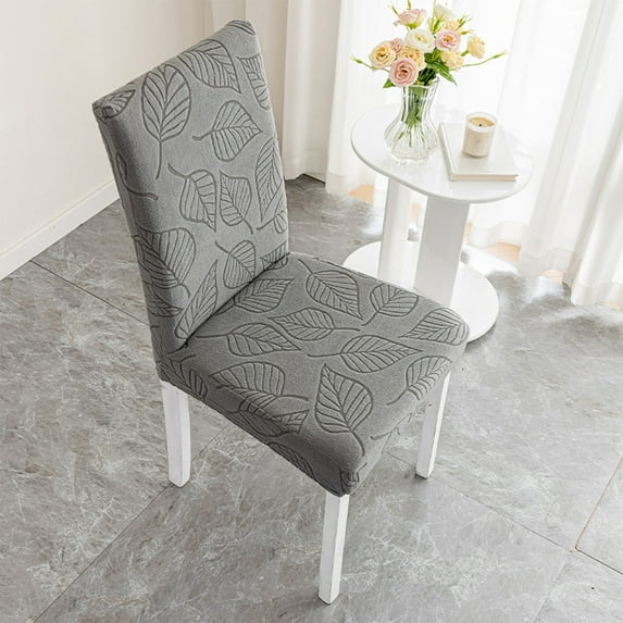 Elastic Dining Chair Covers Full Cover Slip-Resistant Stretchable Leaf ...