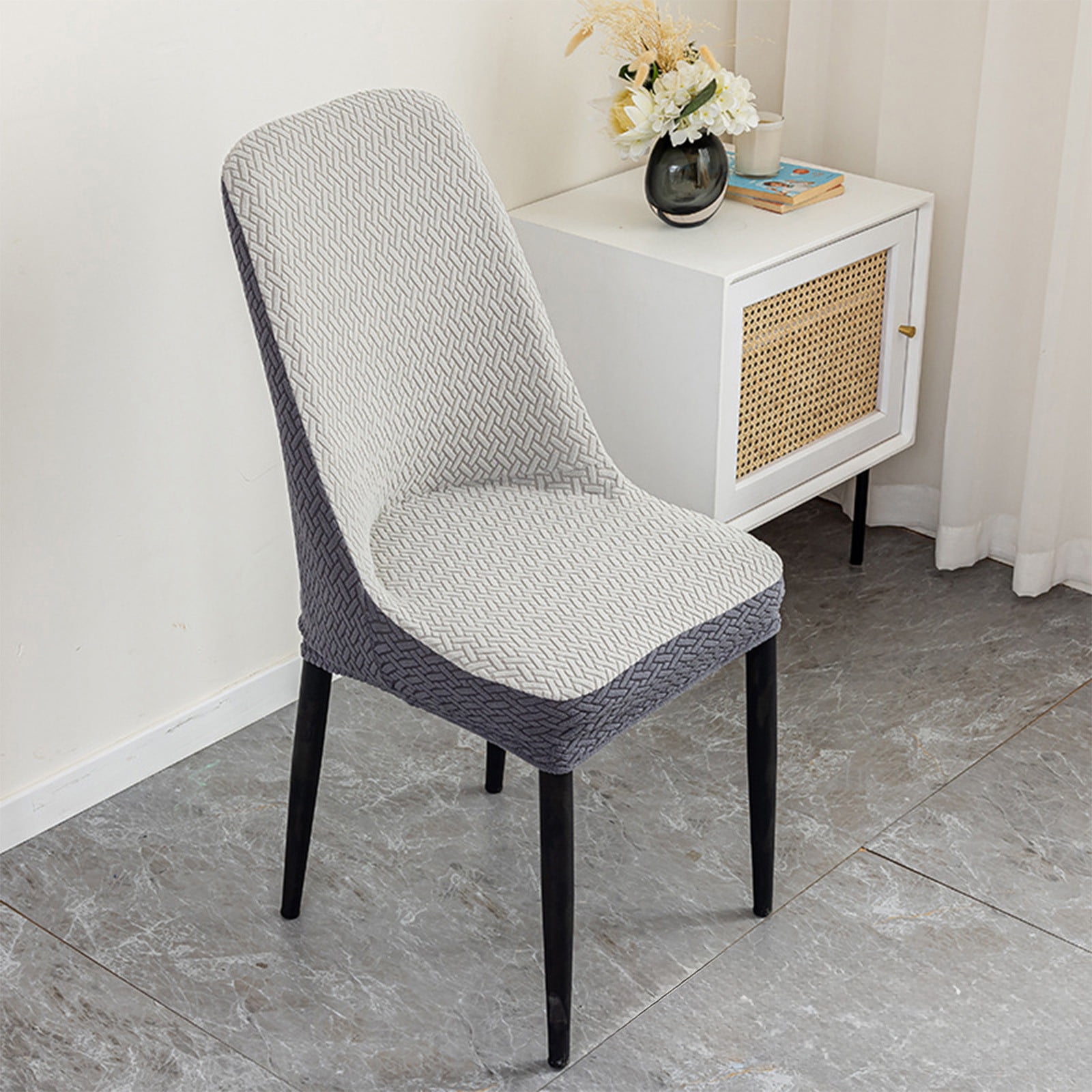 Elastic Dining Chair Covers Multicolor Slipcovers Nylon Spandex Fabric ...