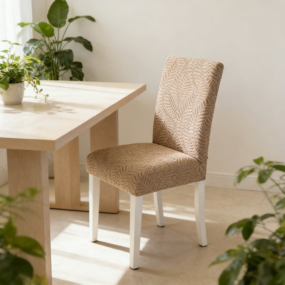 Elastic Dining Chair Covers | Stretch Knit Polyester Slipcovers | Semi ...