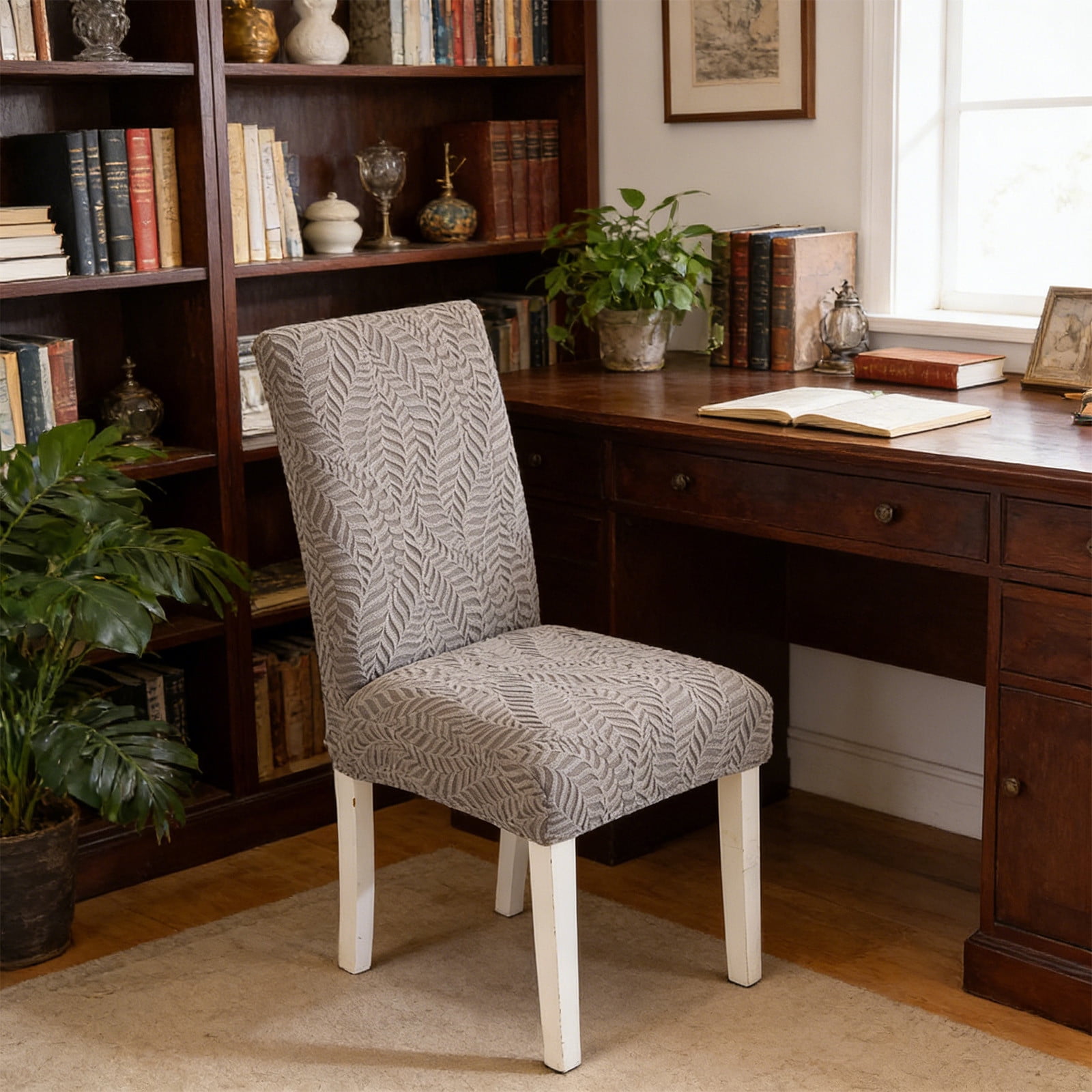 Elastic Dining Table and Chair Covers, Jacquard Fabric, Thickened ...