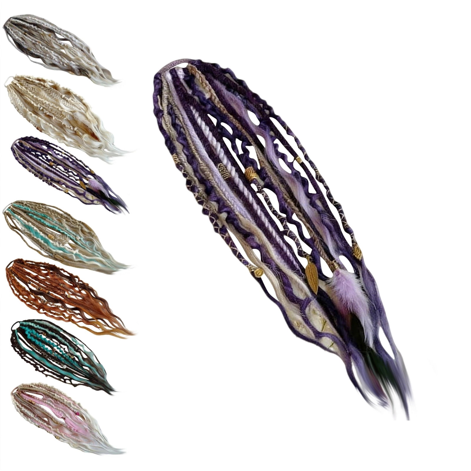 Elastic Dread Ponytail, Dreadlock Ponytail, 20" Boho Dread Ponytail ...