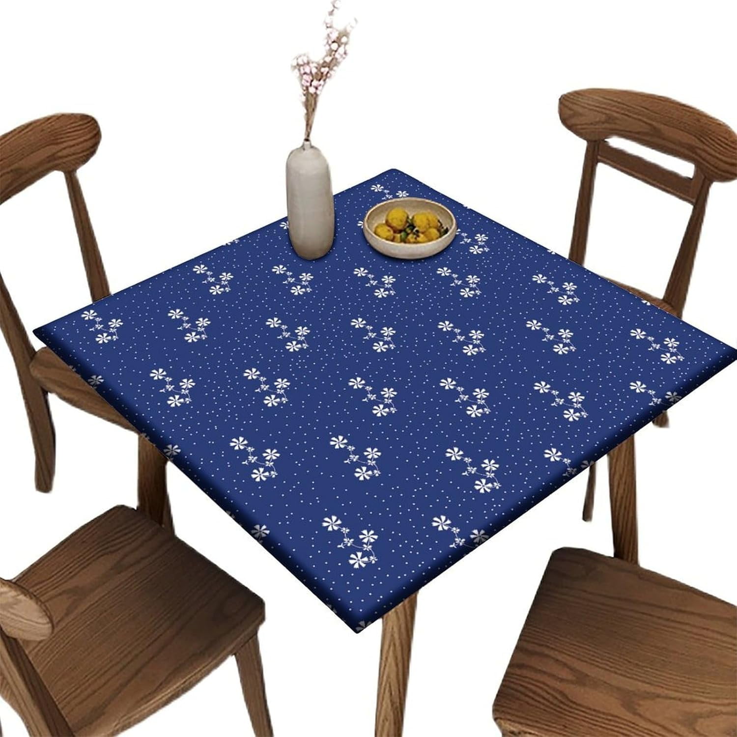 Elastic Edge Card Table Covers Fitted Square, Christmas and New Year ...