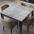 Elastic Edge Square Fitted Tablecloth, Old Floor Plank Rural Wood ...