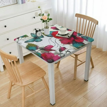 LAMINET Deluxe Elastic Edged Flannel Backed Vinyl Fitted Table Cover ...