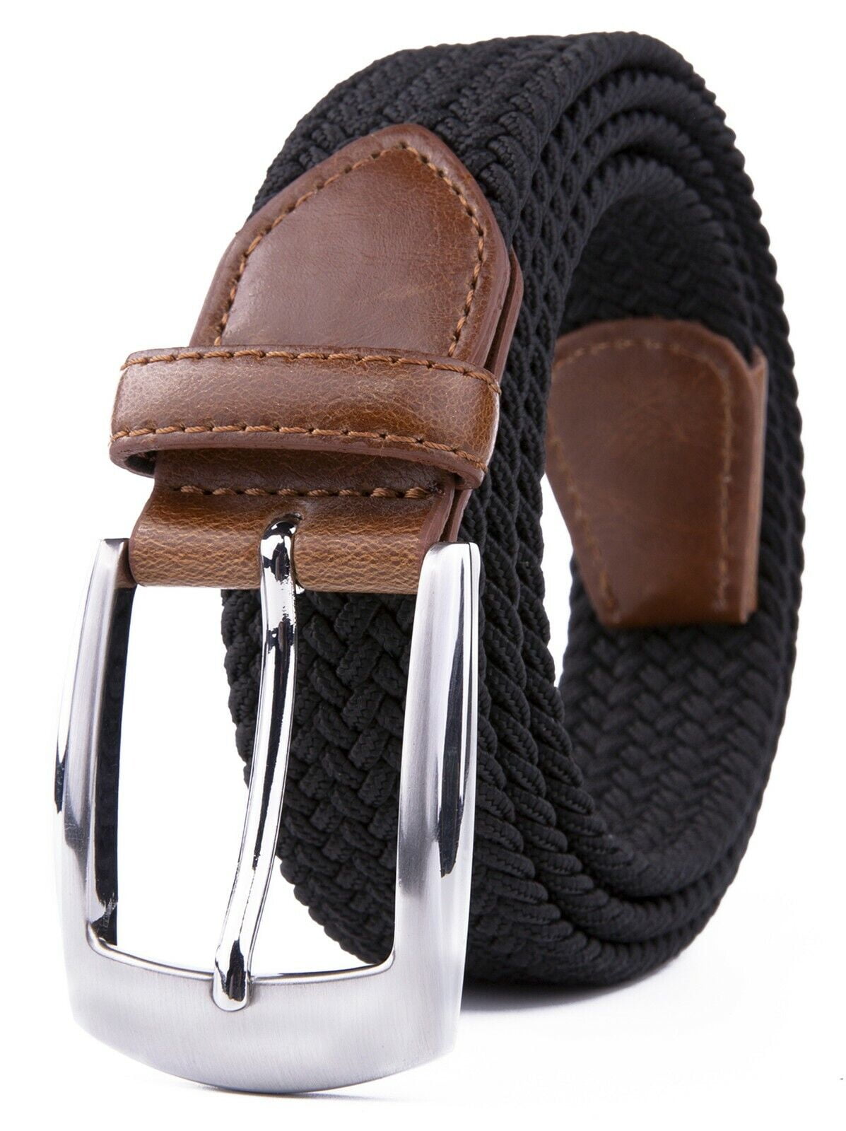 Elastic Fabric Braided Belt,Enduring Stretch Woven Belt for Unisex Men ...