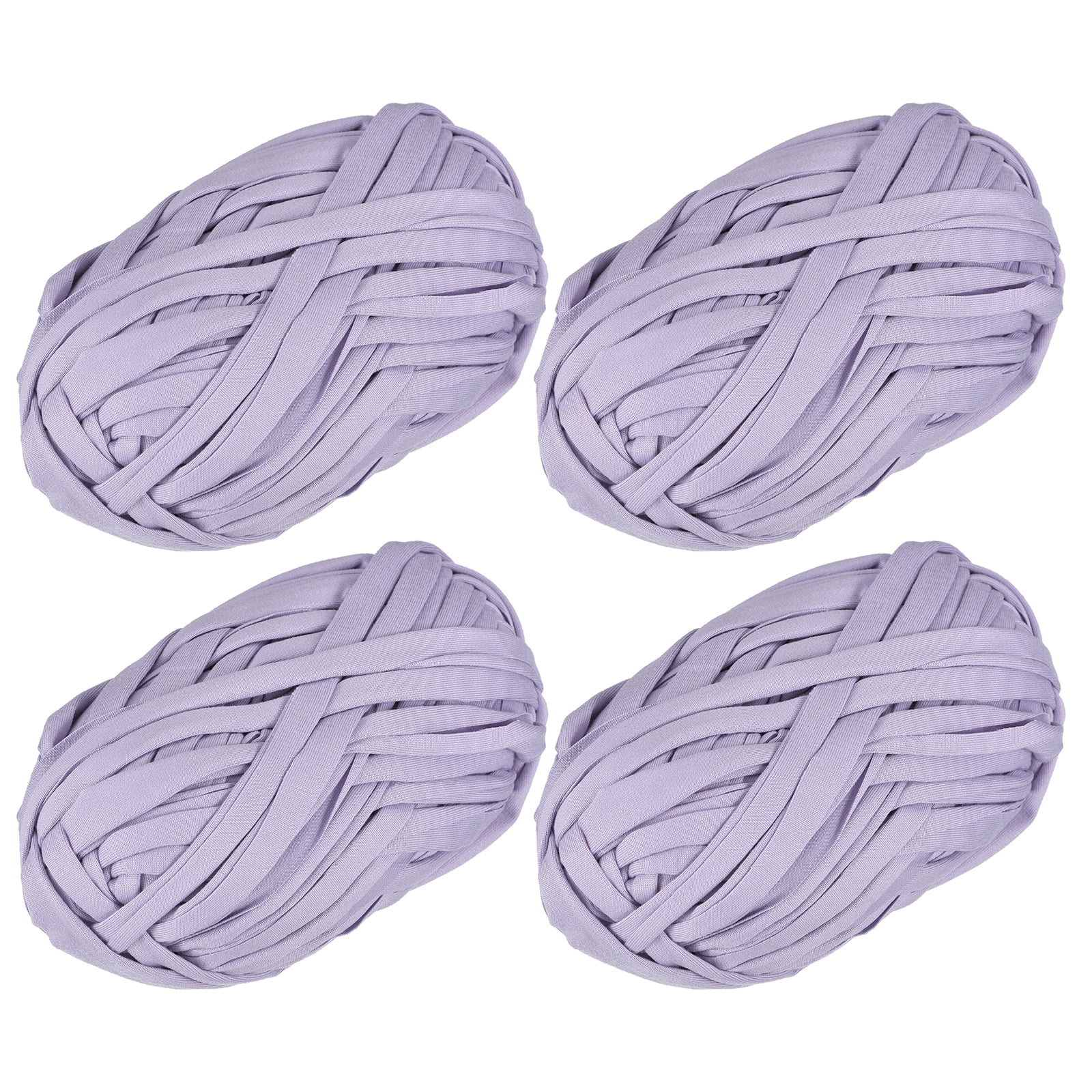 Elastic Fabric Cloth Yarn, 14.11oz/ 400g T Shirt Crochet Yarns for DIY Bag Carpet Cushion 4 ...