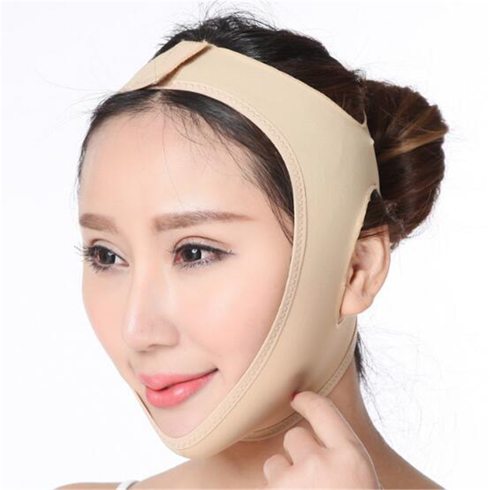 Elastic Face Slimming Bandage V Line Face Shaper Women Chin Cheek Lift ...