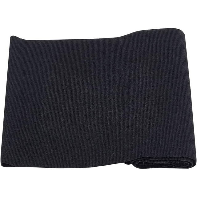 Elastic Fiber Ribbing Fabric for Cuffs Black Rib Knit Fabric for Cuffs ...