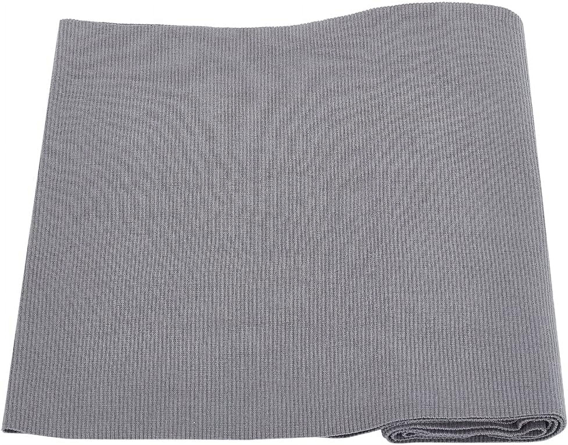 Elastic Fiber Ribbing Fabric for Cuffs Gray Rib Knit Fabric for Cuffs ...