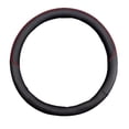 Elastic Fiber Steering Wheel Cover Universal Fit PU Leather Breathable ...