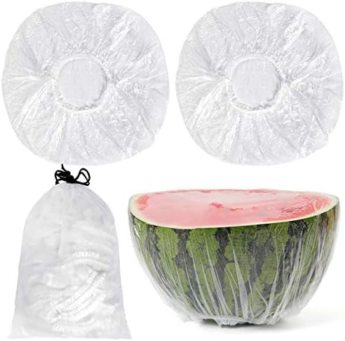 Elastic Food Storage Covers (100 Covers) - Reusable Stretch Plastic ...