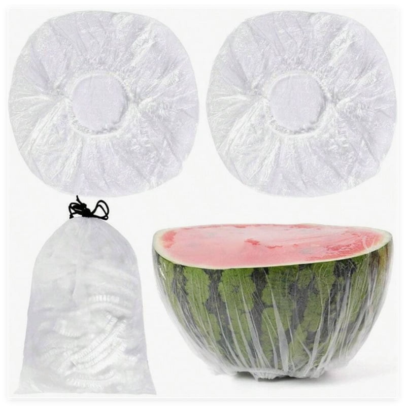 Elastic Food Storage Covers Covers - Reusable Stretch Plastic Wrap Bowl ...
