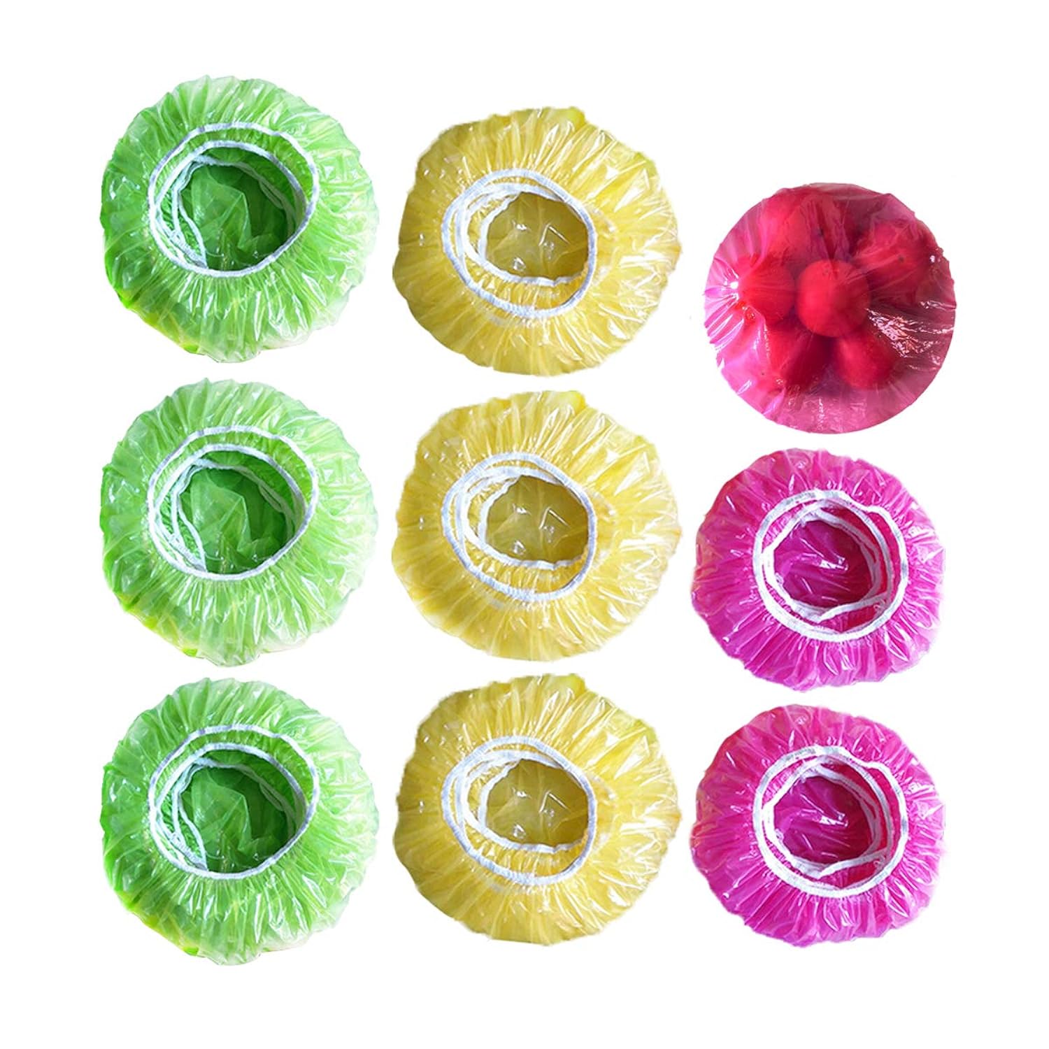 Elastic Food Storage Covers Plastic Wrap Bowl Covers Alternative to ...