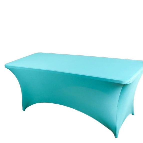 Elastic Full-Cover Rectangular Table Cover for Folding Table Wedding 4 ...