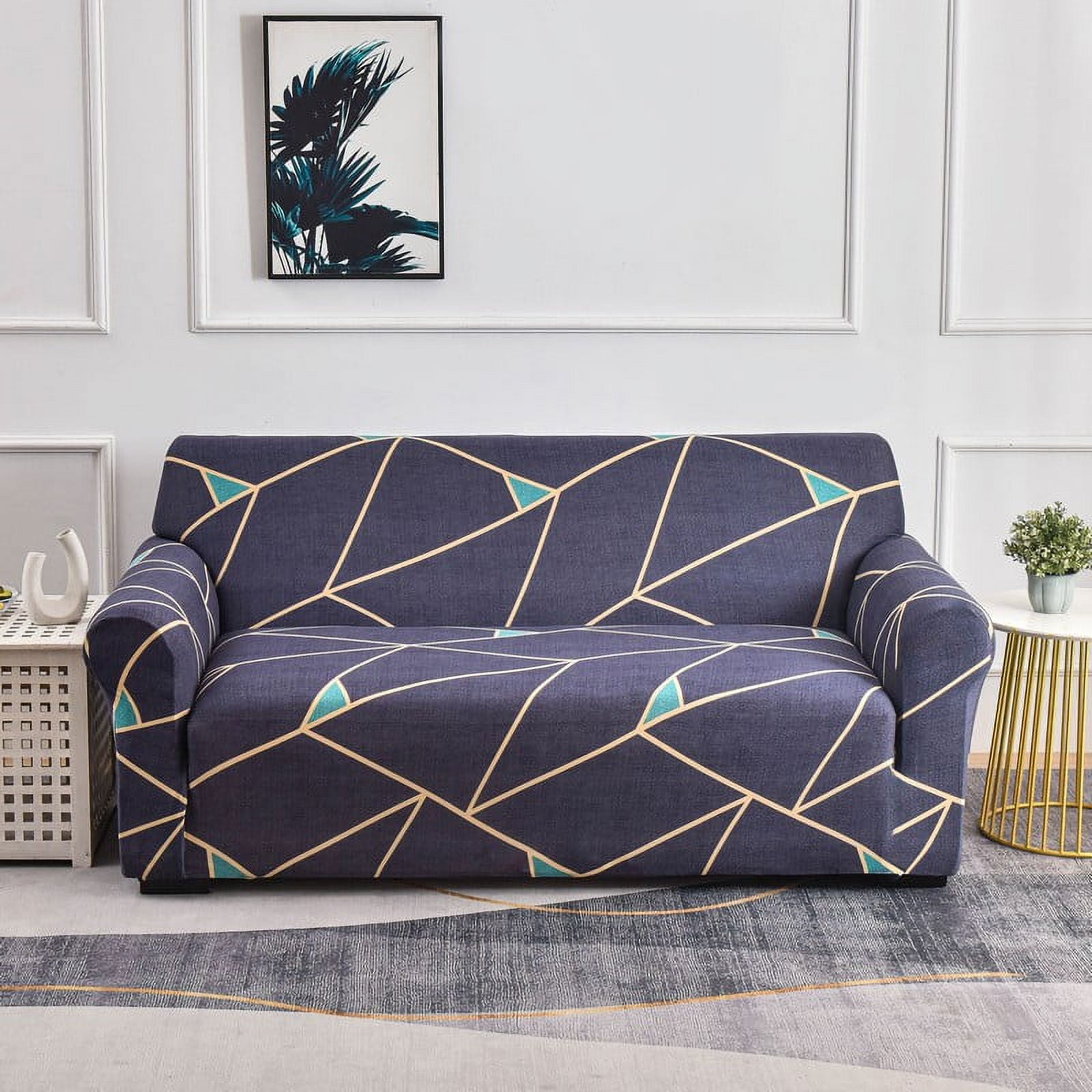Elastic Geometric Sofa Cover Stretch Tight Wrap All-inclusive Sofa ...