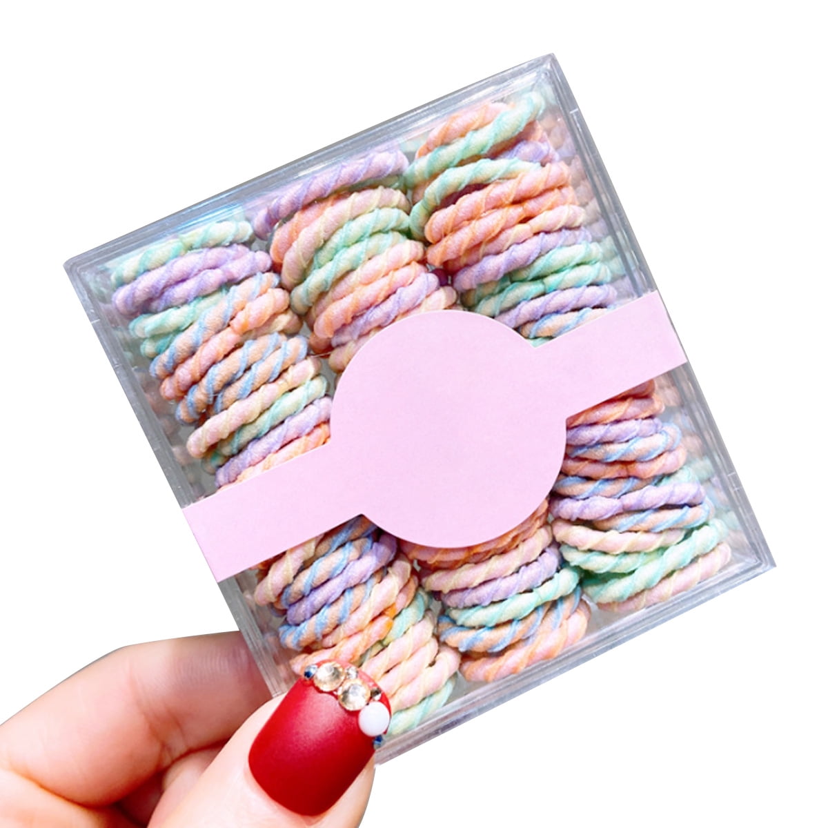 Elastic Hair Ties In Brights and Pastels - Perfect for Fine, Curly Hair ...