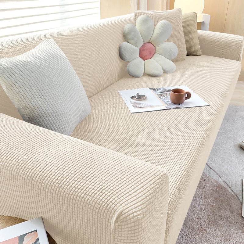 Elastic Jacquard Fabric Sofa Cover Stretch Couch Cover Sectional L ...