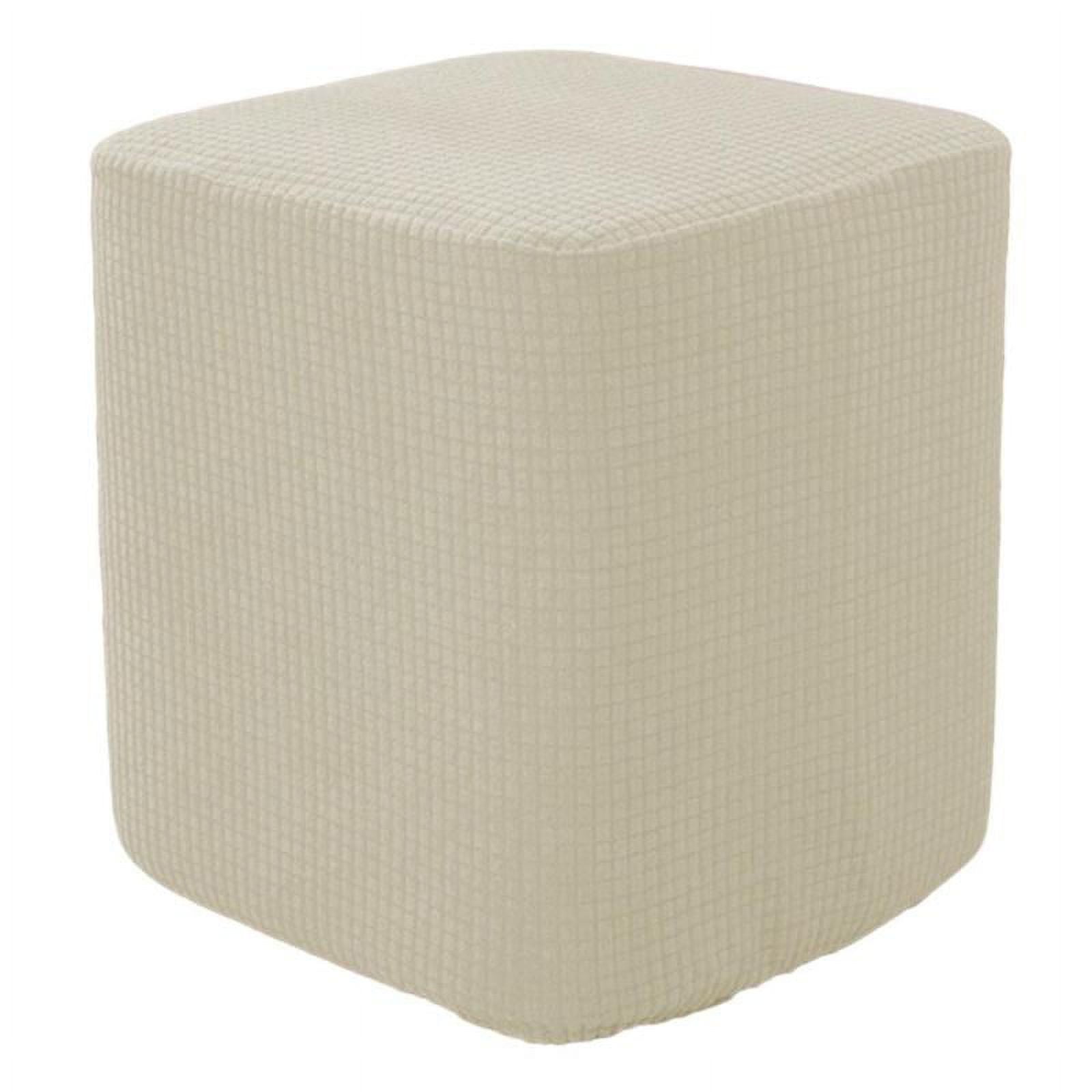 Elastic Jacquard Polyester Square Foot Rest Ottoman Covers Furniture ...