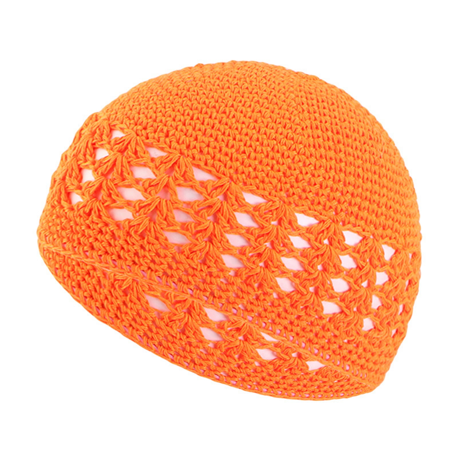 Elastic Muslims Winter Hat Crochet for Women Men Breathable Hollow out ...