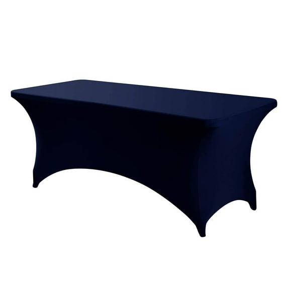 Elastic Polyester Table Cover for Rectangular Dining Events Stretchable ...