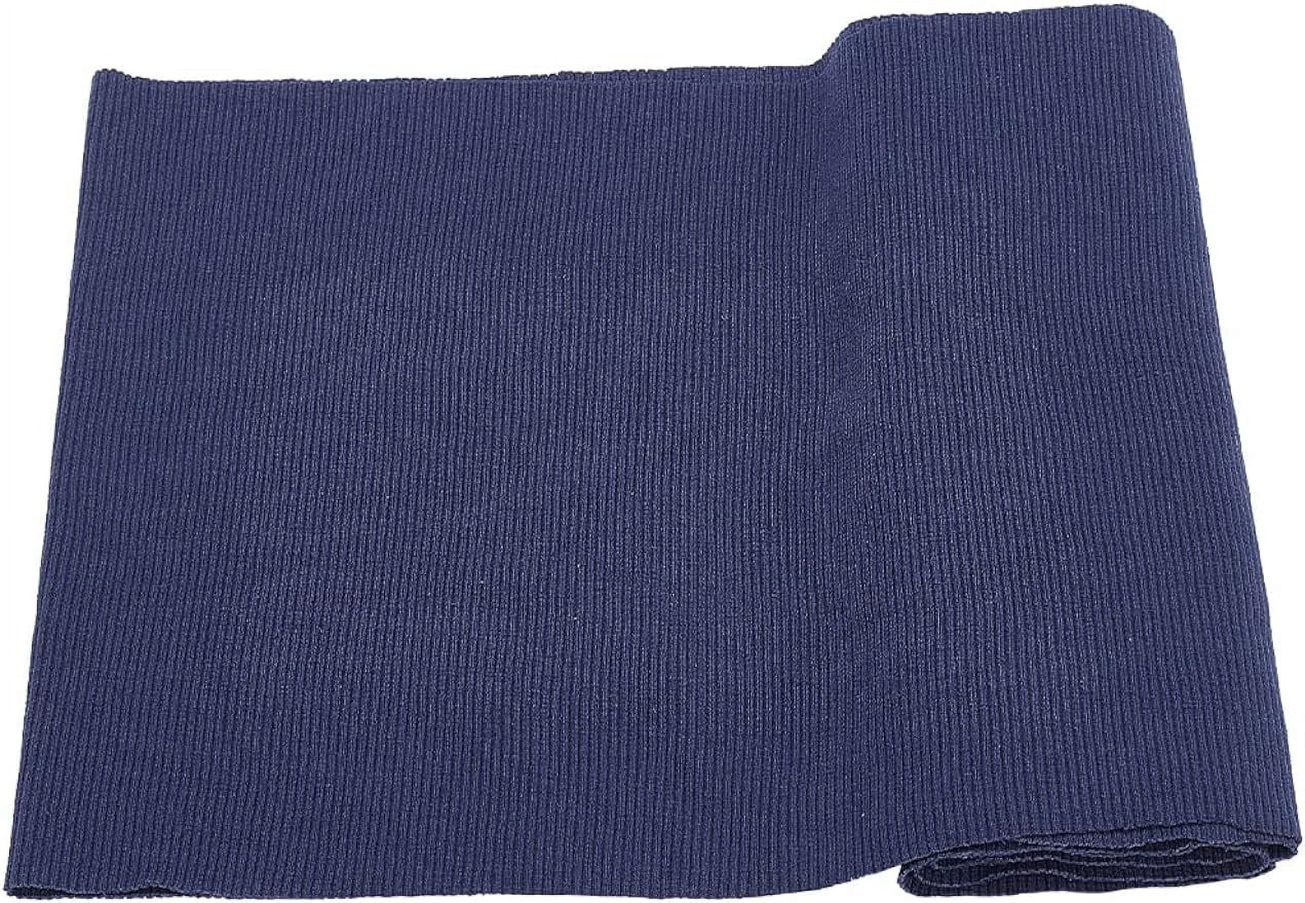 Elastic Rib Knit Fabric for Cuffs Prussian Blue Fiber Ribbing Fabric ...