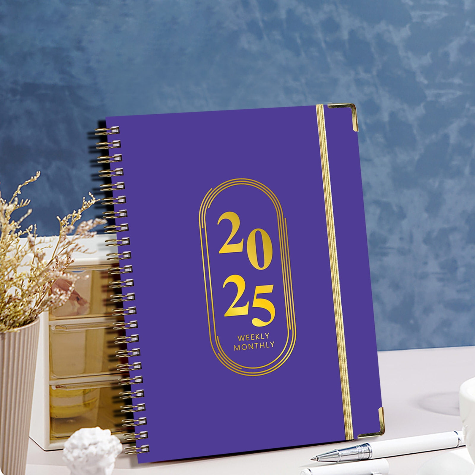 Elastic Rope Coil English Notebook, A5 Size, Durable Elastic Strap ...