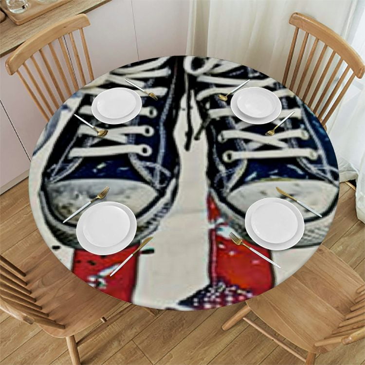 Elastic Round Tablecloth with National Flags - Walmart.com