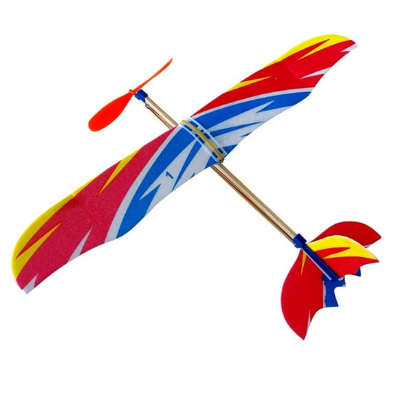 Elastic Rubber Band Plastic DIY Plane Model Building Kits Educational ...