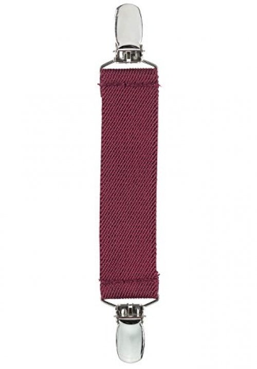 Elastic Scarf and Hat Clips Attacher with Extra Heavy Clips - Burgundy ...
