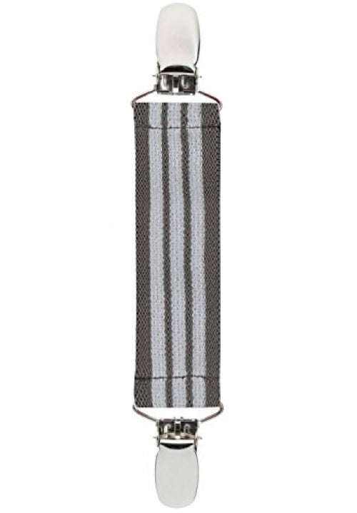 Elastic Scarf and Hat Clips Attacher with Extra Heavy Clips - Grey and ...