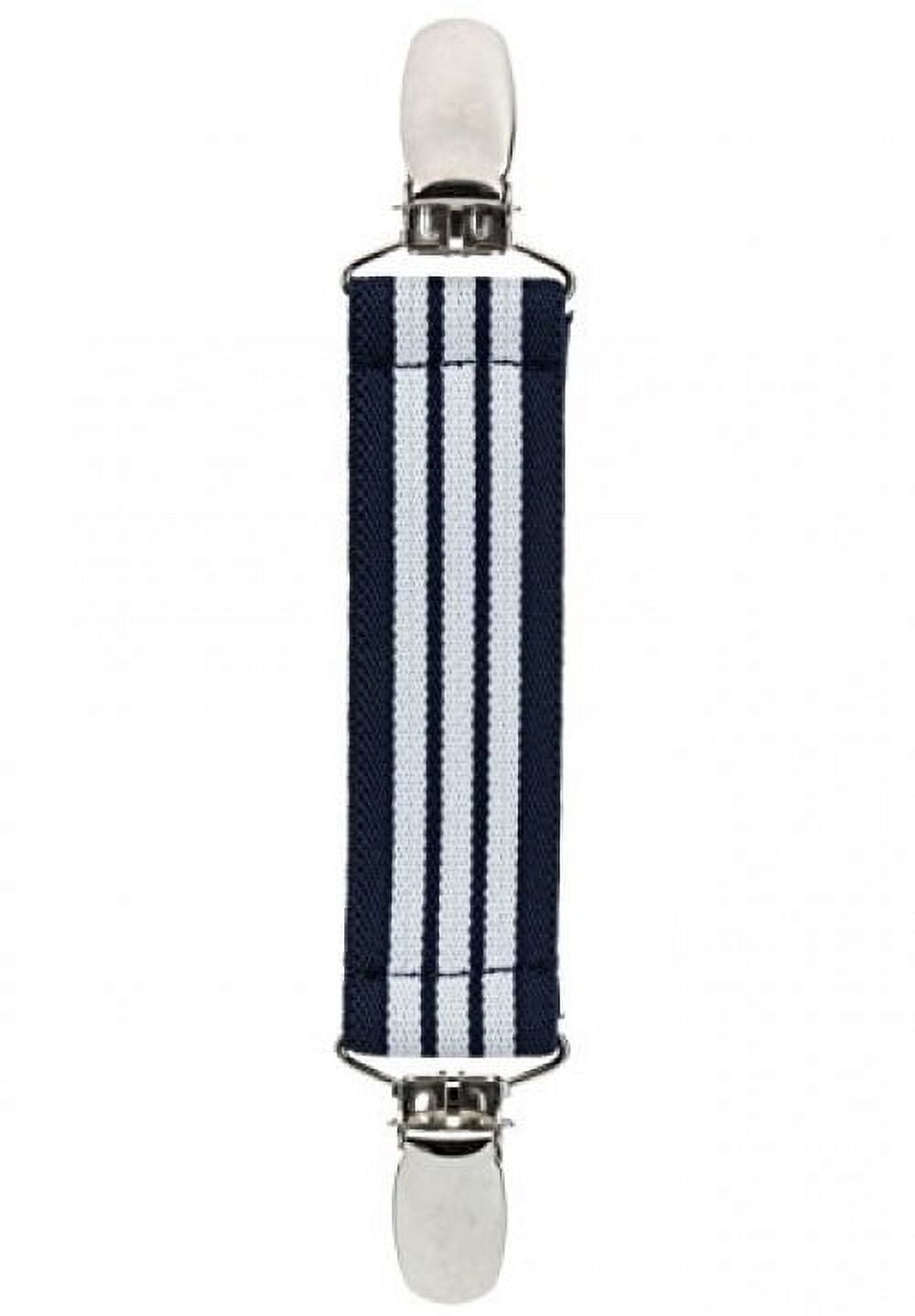 Elastic Scarf and Hat Clips Attacher with Extra Heavy Clips - Navy and ...