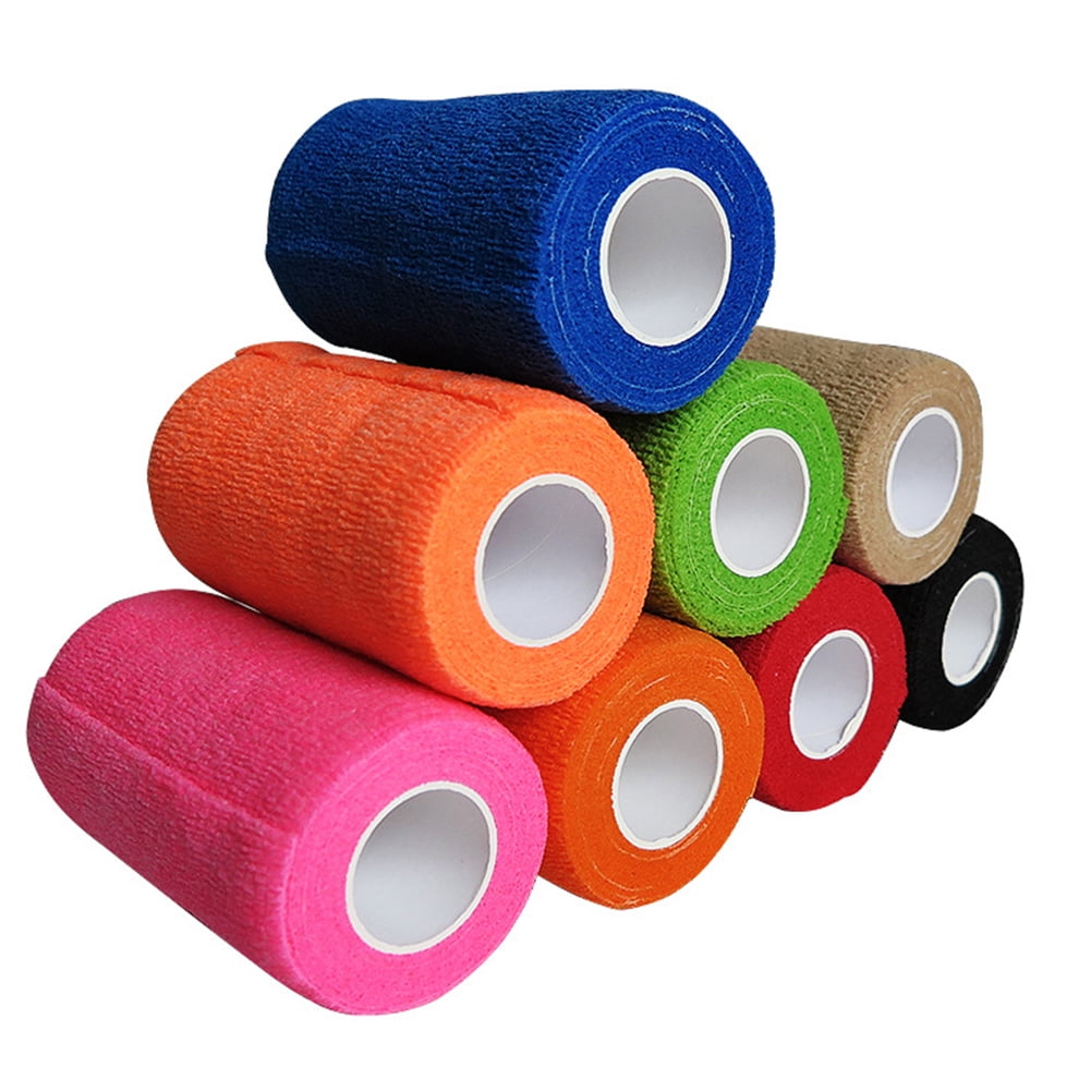 Elastic Self Adherent Tape, Self Sticking Bandage Wrap, 4 Inches x 5 ...