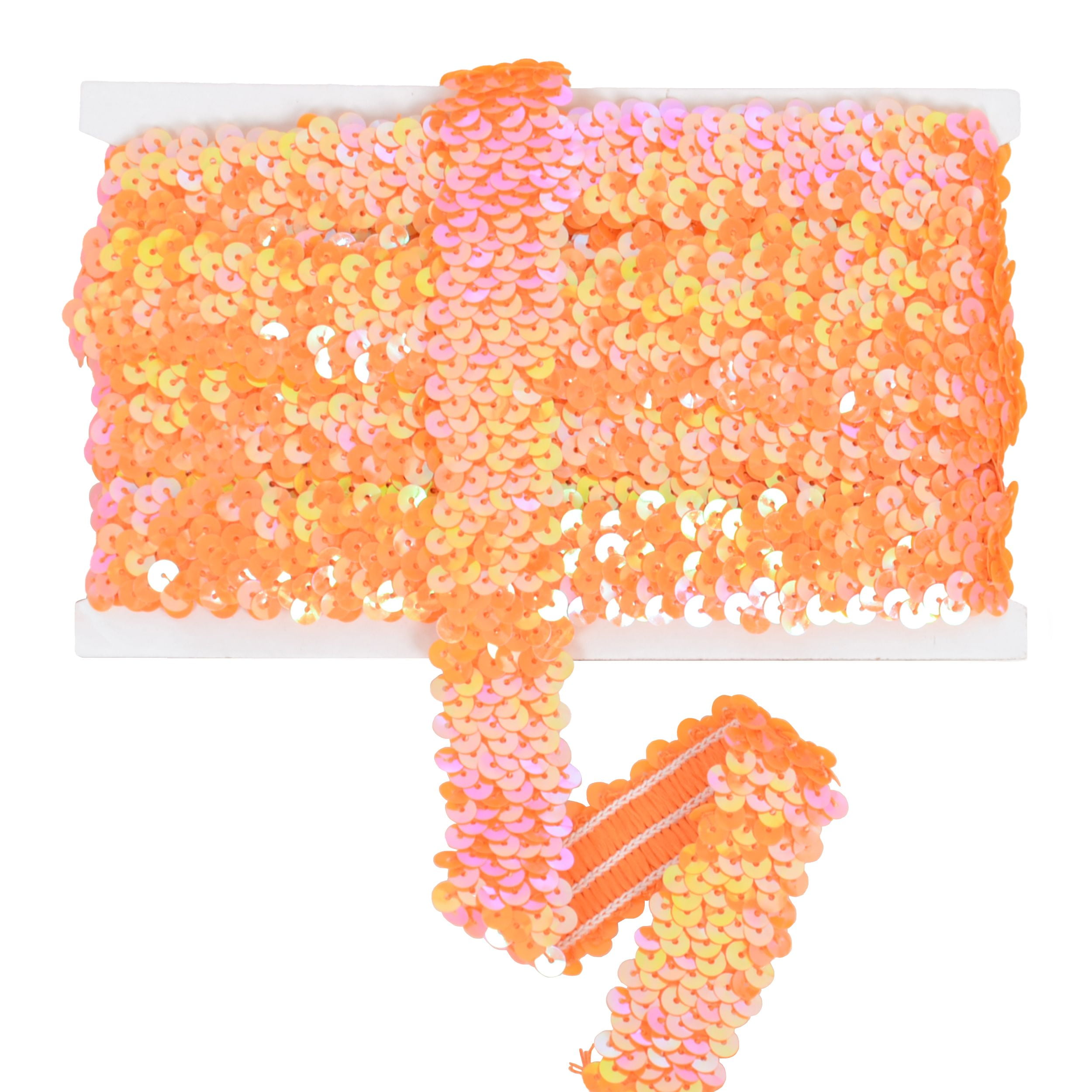 Elastic Sequin Trim, 1.2 Inch 3 Row Flat Glitter Paillette Sequin ...