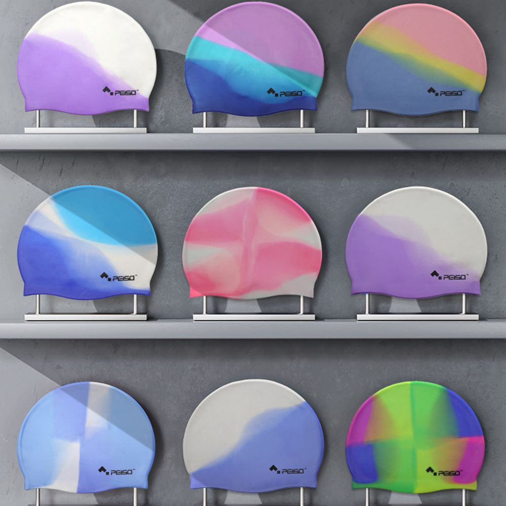 Elastic Silicone Swimming Pool Bath Hats, Swimming Cap - Walmart ...