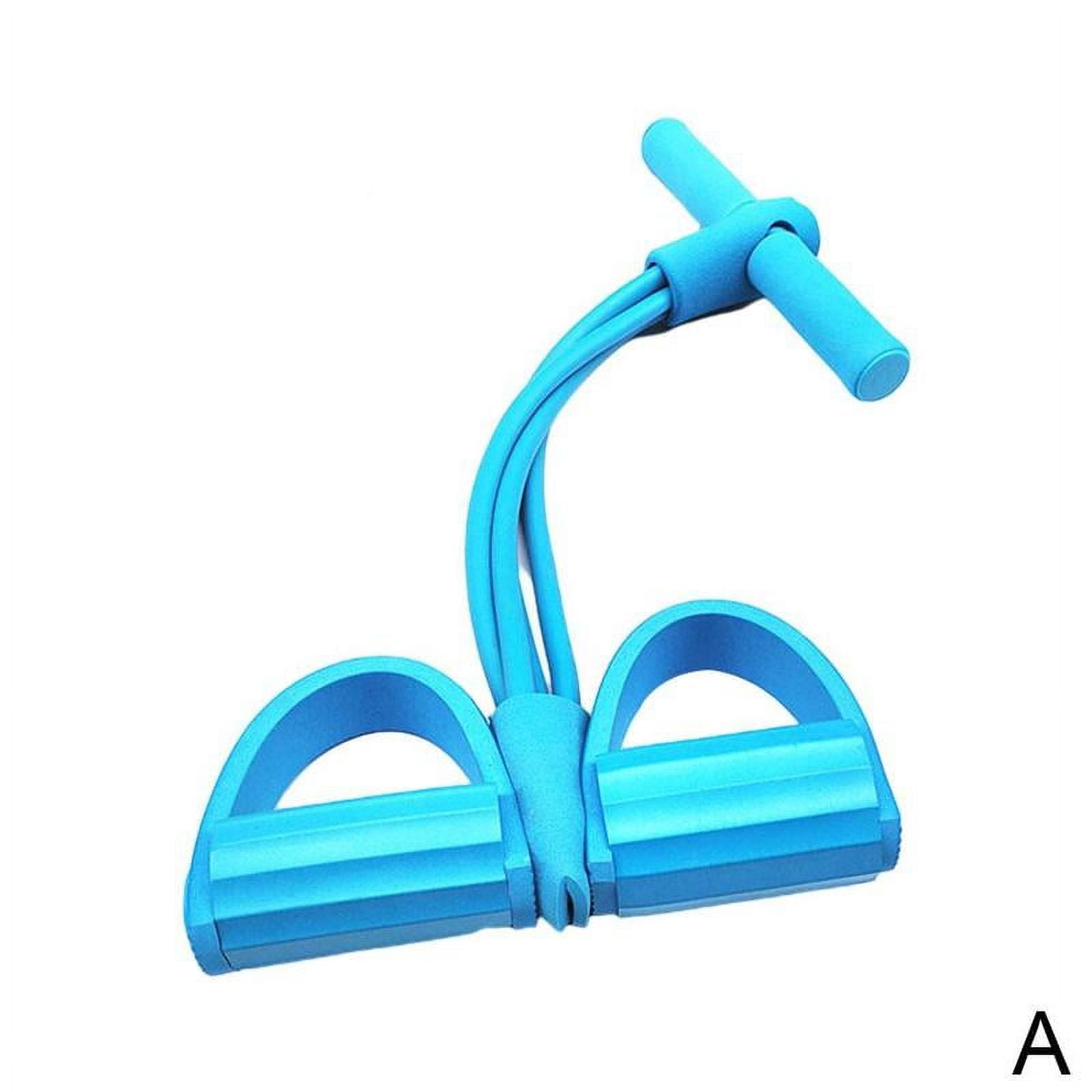 Elastic Sit Up Pull Rope Tension Rope 4 Tube Puller Pedal Fitness Ankle ...